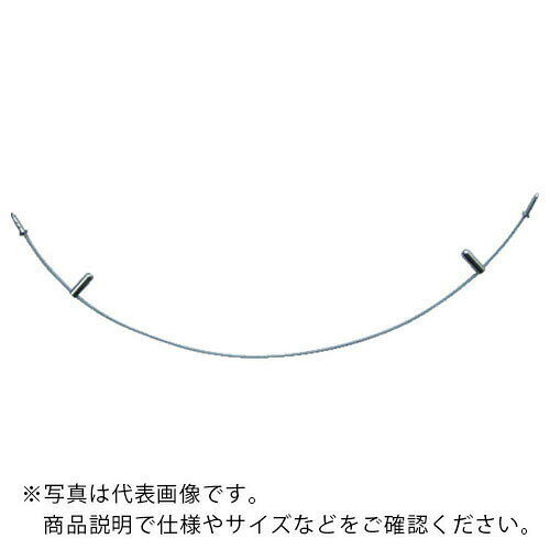 特長：ワイヤの先端を差し込むだけで抜けません。用途：キャビネットやコンテナの簡易防犯用。仕様：ロープ径(mm)：1.2長さ(m)：0.6使用荷重(kg)：10A(mm)：4B(mm)：4.5材質／仕上：ワイヤ:ステンレス先端金具:真鍮　●代...