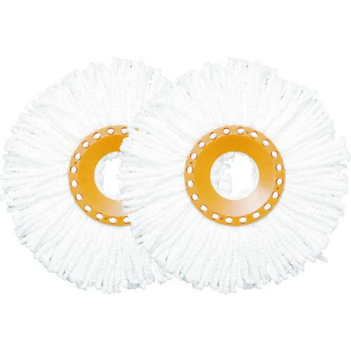 特長：回転モップ本体（KMO-450・KMO-490S）専用のスペアヘッドです。お買い得な2個セットです。マイクロファイバーモップで、水拭きでもから拭きでも、しっかり汚れをキャッチします。仕様：幅(mm)：400奥行(mm)：400高さ(m...