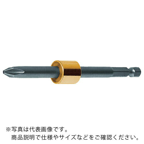 特長：ドライバービットに装着し十字先端部に磁気を帯びさすためのホルダです。特殊マグネットを使用しているため、強力な磁力を発揮します。用途：電動ドライバー等でねじを締め付ける時の補助工具仕様：全長(mm)：13外径(mm)：14内径(mm)：...