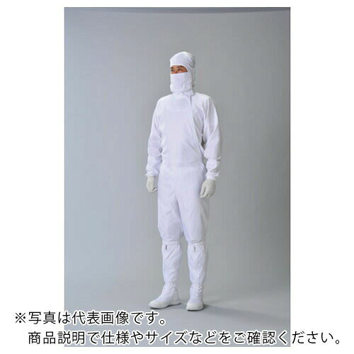 特長：逆芯鞘導電性ベルトロンを用い超制電性を実現しております。IEC規格登録制度に合格しておりESD保護区域内での使用に適しております。用途：クリーンルーム用。仕様：色：ホワイトサイズ：LL適合身長(cm)：172〜179適合胸囲(cm)：...