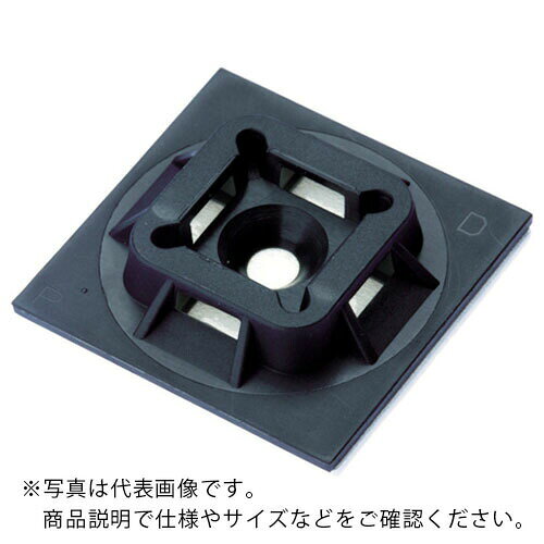 特長：粘着テープ付なので、台紙からはがすだけで簡単に取り付け可能です。用途：電線の配線、固定に。仕様：色：ブラック縦(mm)：25.4横(mm)：25.4高さ(mm)：5.1使用結束バンド幅(mm)：2.3〜4.8ねじ穴径(mm)：3.7使...