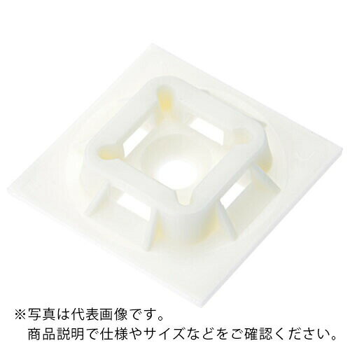 特長：束線を結束バンドを利用して効率よく固定できます。M3ねじ止めタイプです。用途：電線の配線、固定に。仕様：色：ホワイト縦(mm)：25.4横(mm)：25.4高さ(mm)：5.1使用結束バンド幅(mm)：2.3〜4.8使用ねじ寸法：M3...