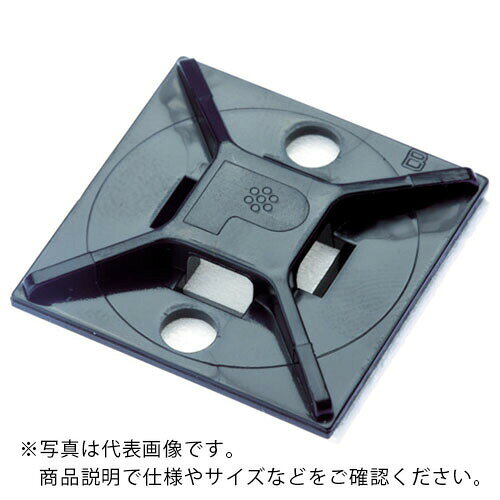 特長：粘着テープ付なので、台紙からはがすだけで簡単に取り付け可能です。用途：電線の配線、固定に。仕様：色：ブラック縦(mm)：28.4横(mm)：28.4高さ(mm)：4.1使用結束バンド幅(mm)：2.3〜4.8ねじ穴径(mm)：3.7使...