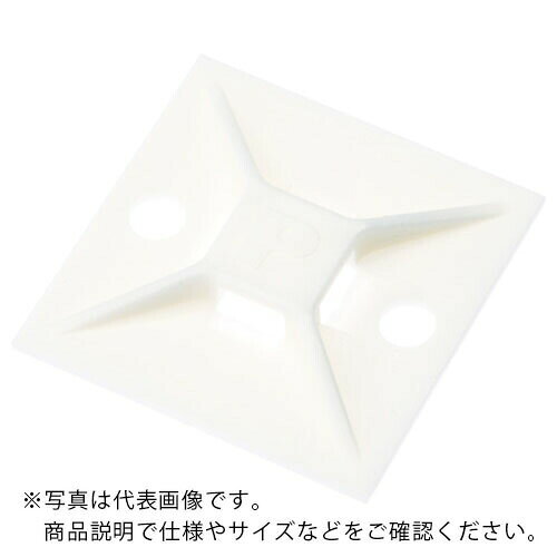 特長：束線を結束バンドを利用して効率よく固定できます。M3ねじ止めタイプです。用途：電線の配線、固定に。仕様：色：ホワイト縦(mm)：28.4横(mm)：28.4高さ(mm)：4.1使用結束バンド幅(mm)：2.3〜4.8使用ねじ寸法：M3...