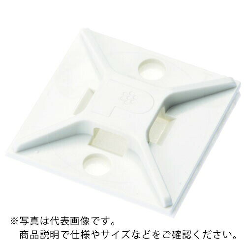 特長：結束バンドを利用して、効率よく固定できます。粘着テープ付なので、台紙からはがすだけで簡単に取り付け可能です。固定する電線の太さや重量によって5つのサイズがあります。度範囲:-29℃〜49℃屋内用用途：制御盤や配電盤内での電線の配線、固...