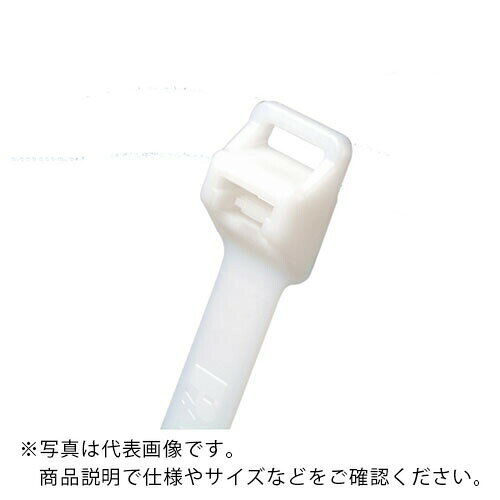 特長：電気・電子・通信・一般配線工事など幅広く使用できる標準タイプの結束バンドです。余長部分を先端のバックルに収納できます。別売のマウンティンググリップ(MCEH-S25-C0)を使用することで、クランプタイプのバンドとして使用できます。用...
