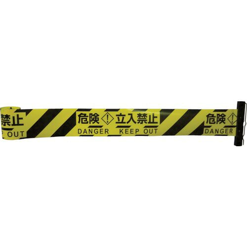 特長：シートが切断していない場合、バリアリール交換用シートを使って交換が可能です。用途：バリアリールの交換用シートに。仕様：表示内容：危険・立入禁止シート幅(mm)：60シート厚さ(mm)：0.2テープ幅(mm)：60材質／仕上：シート：ポ...