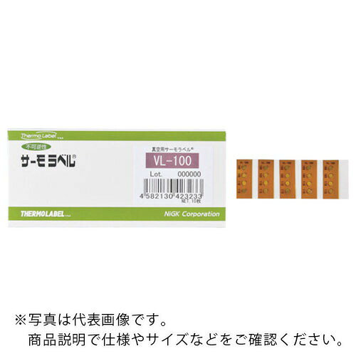 特長：色の変化で1Pa〜常圧下の温度検知ができます。一度変色すると、元の色に戻らない不可逆性示温材です。ラベルからのアウトガスを抑えるために、構成材料にローアウトガスを使用しています。用途：エッチング、真空蒸着、加工工程時の温度管理。仕様：...
