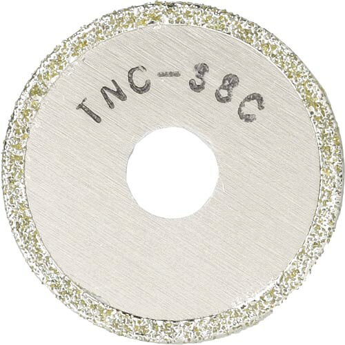 仕様：適合本体：TNC-40品名：電動ドリル用塩ビ管内径カッター用替刃外径(mm)：38最大切断肉厚(mm)：6切断適応サイズ：VP-40〜75・VU-40〜150摘要：替刃材質／仕上：ダイヤモンド（チップ）注意：切断時は、必ず保護メガネを...