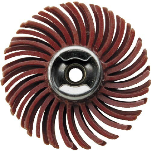 特長：軽い研磨や汚れ落としに最適です。金属、木材、アルミ、プラスチックに使用できます。＃EZ402マンドレルをご使用ください。用途：研磨。汚れ落とし。仕様：毛材：研磨剤入ゴム外径(mm)：25.4形状：ホイール型粒度(#)：220摘要：マン...