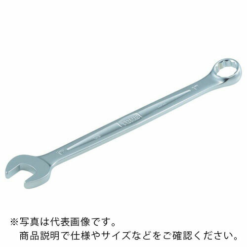 特長：スパナのスピードとめがねレンチの強さを兼ね備えています。仮締めをスパナ側で、本締めはめがね側で行える1丁2役の機能工具です。めがね部の柄の曲がり角度15°です。グッドデザイン賞受賞品です。モデルチェンジで、さらに使いやすくなった手に馴...