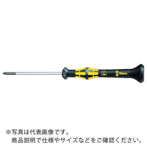 特長：人間工学に基づいた、持ちやすく、回転しやすく、トルクが確実に伝わるエルゴノミックハンドルを採用しています。欧州規格EN61340-5-1適合品です。ハンドル上部に早回しキャップがついています。仕様：刃先：T6軸長(mm)：40全長(m...