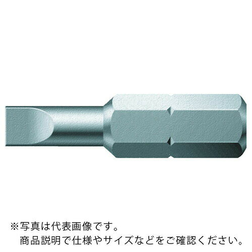 特長：スタンダードタイプのドライバー用ビットです。頑強なビットで、鉄板や金属板での加工に最適です。仕様：刃先：［［−］］4.5全長(mm)：25差込：6.35mm　●代表画像について 商品によっては、代表画像を使用している場合がございます。...