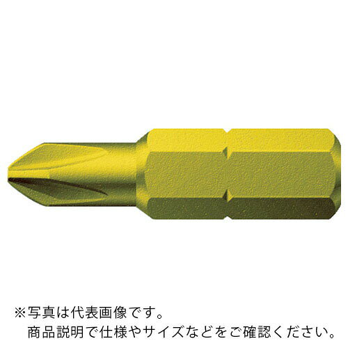 特長：スタンダードタイプのドライバー用ビットです。木材などの加工に適しています。仕様：刃先：［［＋］］2全長(mm)：25差込(mm)：6.35硬度：ハード差込：6.35mm硬度：ハード　●代表画像について 商品によっては、代表画像を使用し...
