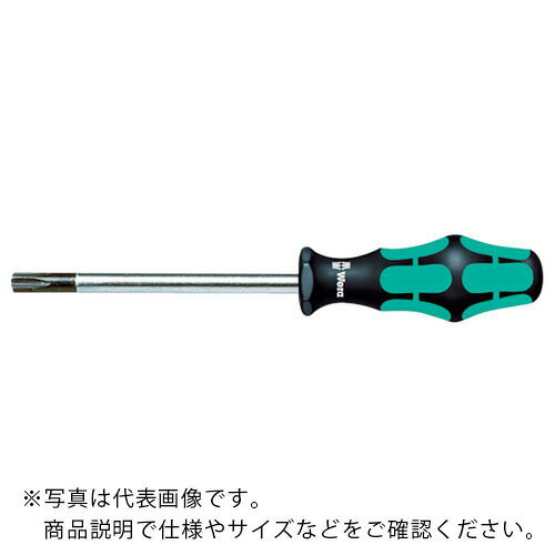 特長：いじり止め付トルクス［［R下］］ねじに対応しています。特殊なグリップ形状により、つかみやすさとフィット感を実現しています。ハンドルの下部が六角形になっているので、傾斜があっても転がりません。仕様：刃先：T27H軸長(mm)：115全長...
