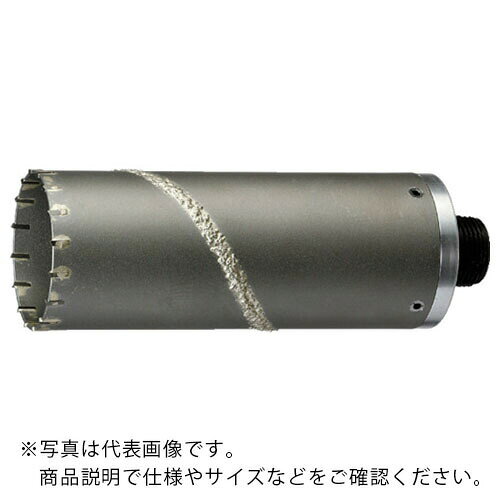 特長：ALC材（ピアノ線、鉄筋入り）に対応した刃型設計により、回転モードでの快適な作業を実現できます。コア外周の溶射ドラゴン溝で切粉の排出効果が高く、湿ったALC材にもスピーディーな穴あけ作業が可能です。「クズ取りポン！センタードリル」はノ...