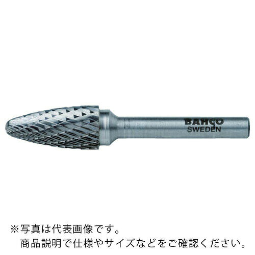 特長：硬度HRC67までの材料の切削が可能です。ヘッド部硬度はおよそ1500HVです。用途：ルーターを使用した材料の切削加工。仕様：形状：先丸トンガリ(シングルカット)刃径(mm)：12刃長(mm)：25軸径(mm)：6全長(mm)：65最...