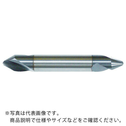 特長：高精度な位置決め、面取り、センタリング同時加工、穴面取り、ミーリング面取りに適しています。用途：被削材：炭素鋼、合金鋼、ステンレス鋼、軟鋼、鋳鉄、ダクタイル鋳鉄、アルミ合金。仕様：シャンク径(mm)：3全長(mm)：40センタ穴角(°...