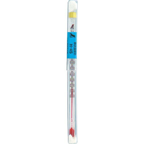 特長：一般的な温度測定用です。72751は液体が青色です。液が見やすく数値が読み取りやすい温度計です。仕様：測定温度範囲(℃)：0〜100温度最小表示(℃)：1液部：アルコール径(mm)：6長さ(mm)：153全長(mm)：150精度(℃)...