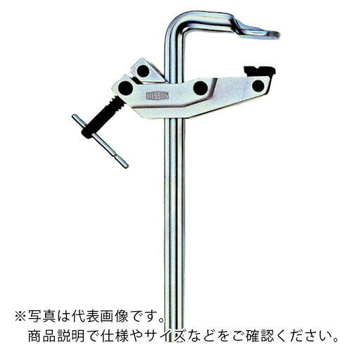 特長：締め付けハンドルが、レールの外側に付いているので狭い場所での使用ができます。アーム部を差し替え、別売アタッチメントのGRDを取り付けることにより、外に広げる作業ができます。鉄鋼、板金用です。仕様：全長(mm)：1110最大口開き(mm...