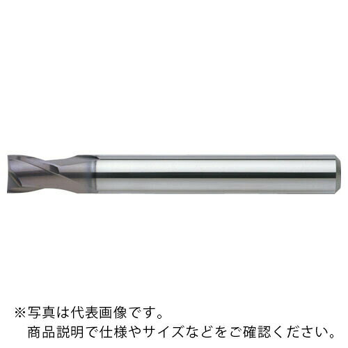 特長：耐摩耗性と潤滑性を有した、独自の無限コーティングを採用しました。ショート刃長とネジレ角25°の剛性を高めた設計で高能率加工が可能です。溝加工でのビビリを押さえ、ワークのタオレを最小限に抑えます。溝・側面を問わずオールマイティに対応する...