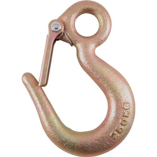 特長：メッキ加工をしています。用途：ワイヤロープ、チェーンなどの先端金具。仕様：基本使用荷重(t)：0.25寸法(mm)C：23寸法(mm)D：14寸法(mm)H：91寸法(mm)L：67ラッチ付材質／仕上：スチール　●代表画像について 商...