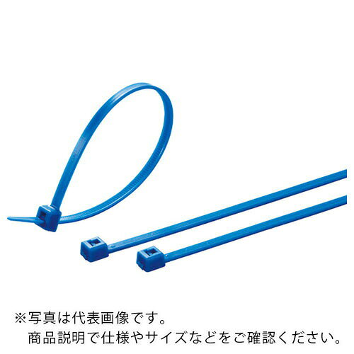 特長：耐薬品、耐熱、耐寒性、耐候性に優れたフッ素樹脂（ETFE)製インシュロックタイです。ガス発生が少なく、アウトガス対策にもお使いいただけます。用途：ケーブルなどの結束に。仕様：色：ブルー幅(mm)：2.5長さ(mm)：100厚さ(mm)...