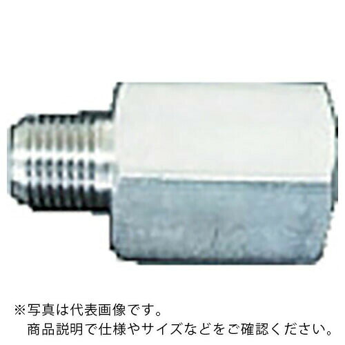 用途：高圧ガス配管用。仕様：使用流体：窒素・酸素・アルゴン・空気など接続サイズ：R1/2×Rc1設計温度(℃)：-10〜75用途：高圧ガス用継手適合流体：N2.O2.Ar、Air、CO2、He、H2ネジサイズA：R1/2ネジサイズB：Rc1...