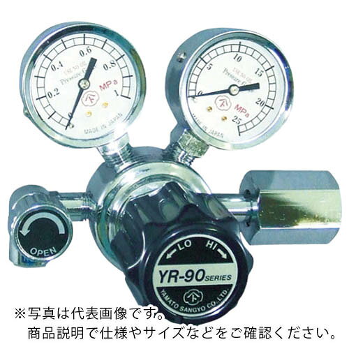 特長：圧力変動が少ないため、ガスの安定供給が可能な小型調整器です。出口バルブ付です。(Rc1/4）用途：分析・研究用、工業用仕様：流体：ヘリウム入口接続：W21-14(左)出口接続：バルブ付Rc1/4標準流量(L/min)：240適用ガス材...