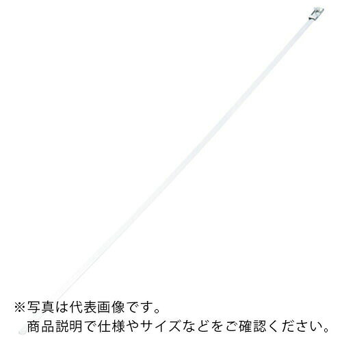 特長：切断されたバンドの先端を折り曲げて内側に止めるので、取り扱いは安全で、結束部の厚みは薄く仕上がります。結束は簡単で、エッジは面取りされているので、取り扱いは安全です。耐放射線性、耐候性、耐食性、耐熱性などの厳しい使用条件に適しています...