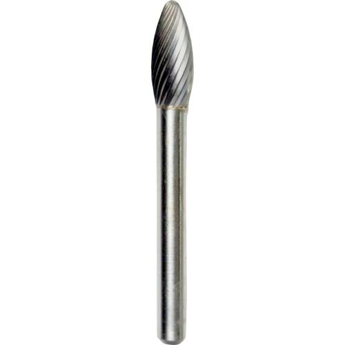 特長：切削からバリ取りまで、各種金属加工に幅広くご使用いただけます。仕様：形状：楕円(シングルカット)刃径(mm)：8刃長(mm)：19軸径(mm)：6軸長(mm)：46全長(mm)：65最高使用回転数(rpm)：50000オール超硬/ロー...