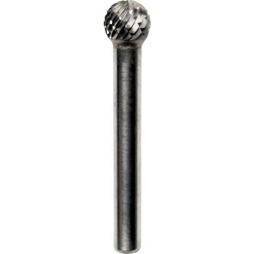 特長：切削からバリ取りまで、各種金属加工に幅広くご使用いただけます。仕様：形状：球(ダブルd-maxカット)刃径(mm)：10刃長(mm)：8.5軸径(mm)：6軸長(mm)：44.5全長(mm)：53最高使用回転数(rpm)：40000オ...