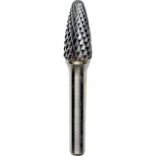 特長：切削からバリ取りまで、各種金属加工に幅広くご使用いただけます。用途：用途に合わせて、刃形・カット形状などを多彩なラインナップよりお選び頂けます。仕様：形状：ツクシ(ダブルd-maxカット)刃径(mm)：12刃長(mm)：25軸径(mm...
