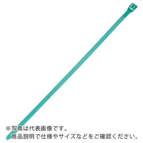 特長：セレーション（ギザギザ）が外側にあり、結束バンドがヘッドに対して横から挿入されるので、大きな束線も真円に近い状態で結束できます。ヘッドが小さく、束線全体が小さく仕上がります。屋外で使えるカラー結束バンドです。用途：ケーブルなどの結束に...