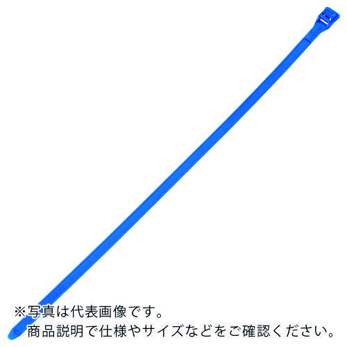 特長：セレーション（ギザギザ）が外側にあり、結束バンドがヘッドに対して横から挿入されるので、大きな束線も真円に近い状態で結束できます。ヘッドが小さく、束線全体が小さく仕上がります。屋外で使えるカラー結束バンドです。用途：ケーブルなどの結束に...