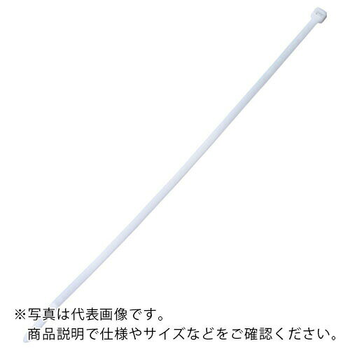 特長：電気・電子・通信・一般配線工事など幅広く使用できる標準タイプの結束バンドです。用途：ワイヤー、ケーブルなどの結束に。仕様：色：ナチュラル幅(mm)：3.7長さ(mm)：368厚さ(mm)：1.3最大結束径(mm)：102引張強度(N)...