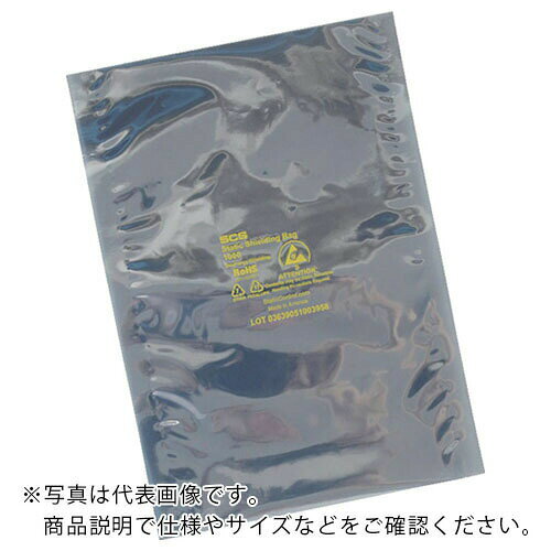 特長：透明性を保持しながらアルミ層が静電破壊を低減する4層構造のシールドバッグです。用途：静電気に敏感な電子部品の包装。仕様：厚さ(mm)：0.071横(mm)：457縦(mm)：508材質／仕上：帯電防止ポリエステルフィルム、導電性金属層...
