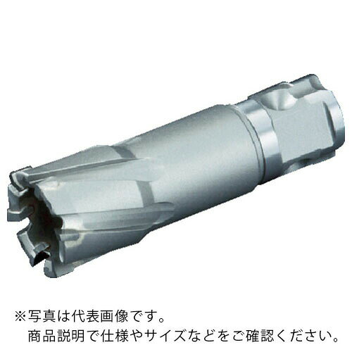 特長：ワンタッチ式の磁気ボール盤に直接取り付け可能です。3枚組刃（刃径17mm以下は2枚組刃）、特殊超硬チップで、軽い切れ味、長寿命を実現しています。35mm厚鋼板も高精度スピード穿孔可能です。用途：被削材:鋼板、形鋼、鋳鉄板、ステンレス板...