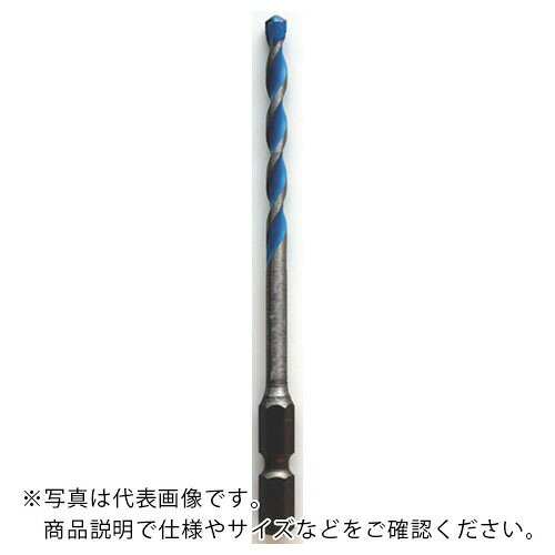特長：バッテリーインパクトドライバーでいろいろな材料に、簡単に穴あけができます。用途：被削材:モルタル、ブロック、石こうボード、ALC、レンガ、陶器タイル、木材、プラスチック、コンクリート、アルミ、鉄、瓦。仕様：刃径(mm)：4.3有効長(...