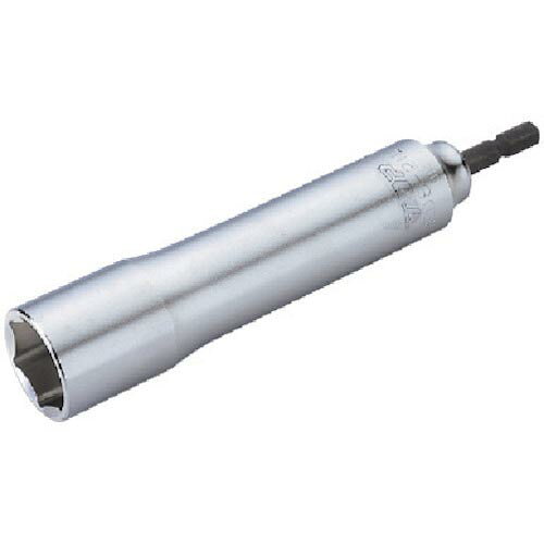 特長：六角軸シャンクで電動ドリルにワンタッチで取り付け可能です。用途：ボルトが長く出る場合に最適建築・土木工事や足場の組み立て、解体作業に。ピーコン、フックボルトなどに。小形M8ネジに。仕様：対辺寸法(mm)：12軸寸法(mm)：6.35全...
