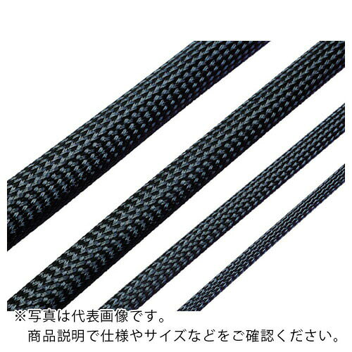 特長：新製法により、カット後の切断面がほつれにくくなっています。カット作業の効率化に貢献します。チューブがつぶれにくいタイプですので、電線の挿入性に優れています。編組構造により、屈曲性、弾力性、伸縮性に優れています。RoHS指令適合製品です...