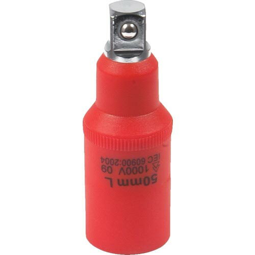 特長：成型樹脂の絶縁被膜により今までにない被膜の薄さを実現しました。ソケット脱落による事故を防止するため、ソケット差込部にロック機能付です。用途：電気自動車及びハイブリッド車、一般低電圧作業用仕様：差込角(mm)：9.5全長(mm)：67I...