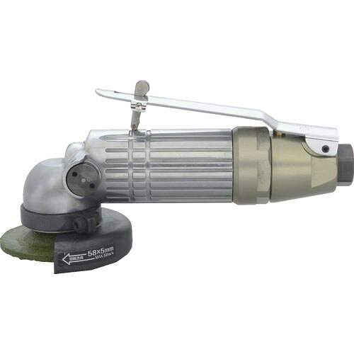 特長：砥石径58mm・75mm対応のエアグラインダーにスピンドルロックを装着しています。スパナを使わず、安定して砥石交換が可能です。ハイパワー・高トルク仕様で、ガンガン削っても止まりにくいです。コンパクトでスタイリッシュなアルミボディーです...