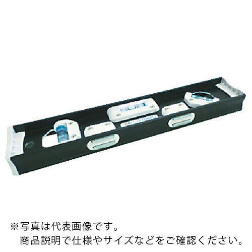 特長：アイビーム型アルミ水平器のプロ仕様版です。端面カバー搭載で丈夫です。大型気泡管で見やすいです。磁石付で鉄骨工事の測定に便利です。用途：水平・垂直・45°の測定に。仕様：長さ(mm)：600高さ(mm)：56厚さ(mm)：26マグネット...