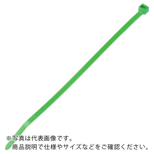 特長：幅広く使用できる汎用性の高い標準タイプのナイロン結束バンドです。色分け、識別に最適です。用途：ケーブルなどの結束に。仕様：色：グリーン幅(mm)：4.8長さ(mm)：368厚さ(mm)：1.3最大結束径(mm)：102引張強度(N)：...
