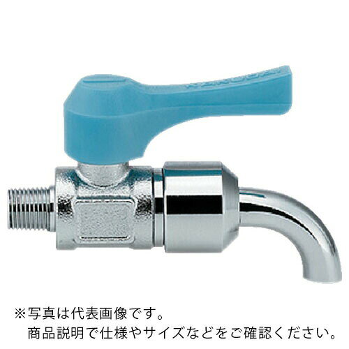 特長：ワンタッチ着脱式ハンドルなので、ハンドル位置を180°変更できます。用途：上水道水、油、空気用。仕様：呼び径A：R1/8全長(mm)：69.0高さ(mm)：30.0ハンドル長D(mm)：40色：ブルー先端回転式最高圧力：1.0MPaワ...