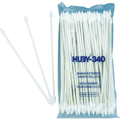 特長：優れた吸収性で、かつコットンが膨潤しません。残留溶解物質が少量です。シリコーンフリーのパッケージです。軸は紙軸で両面のヘッド部分は独自の技術で尖らせています。吸水性に優れ、焼却できるので廃棄が簡単です。長い軸を活かしてクリーニングや機...
