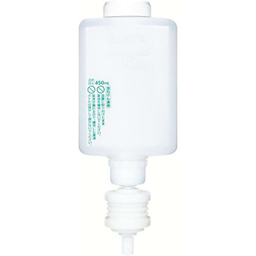 特長：UD-450-GL、MD-450-GLにセットして使用する薬液詰替容器です。用途：手指衛生の励行に。仕様：幅(mm)：85奥行(mm)：50高さ(mm)：220容量(L)：0.45摘要：フォーム用材質／仕上：ポリエチレン（PE）、ポリ...