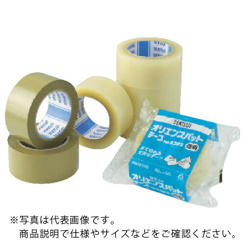 特長：手で切断できる、強度に優れたOPPテープです。ゴム系接着剤を使用していますのでシール性が高く低温環境下にも対応しています。用途：一般包装用。仕様：色：茶幅(mm)：50長さ(m)：50厚さ(mm)：0.096テープカット条件：手で切断...