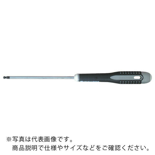 特長：人間工学に基づいた手にやさしいエラストマー付エルゴハンドルです。全面焼入れ、歯先はブラックポイント仕上げです。ハンドル両端部に色あせしないカラーコーディングを施しています。仕様：対辺寸法(mm)：6.0軸長(mm)：125全長(mm)...